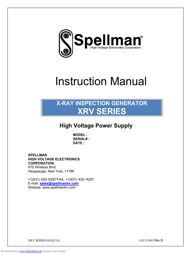 XRV 1601800 | PDF | Power Supply | Electronics