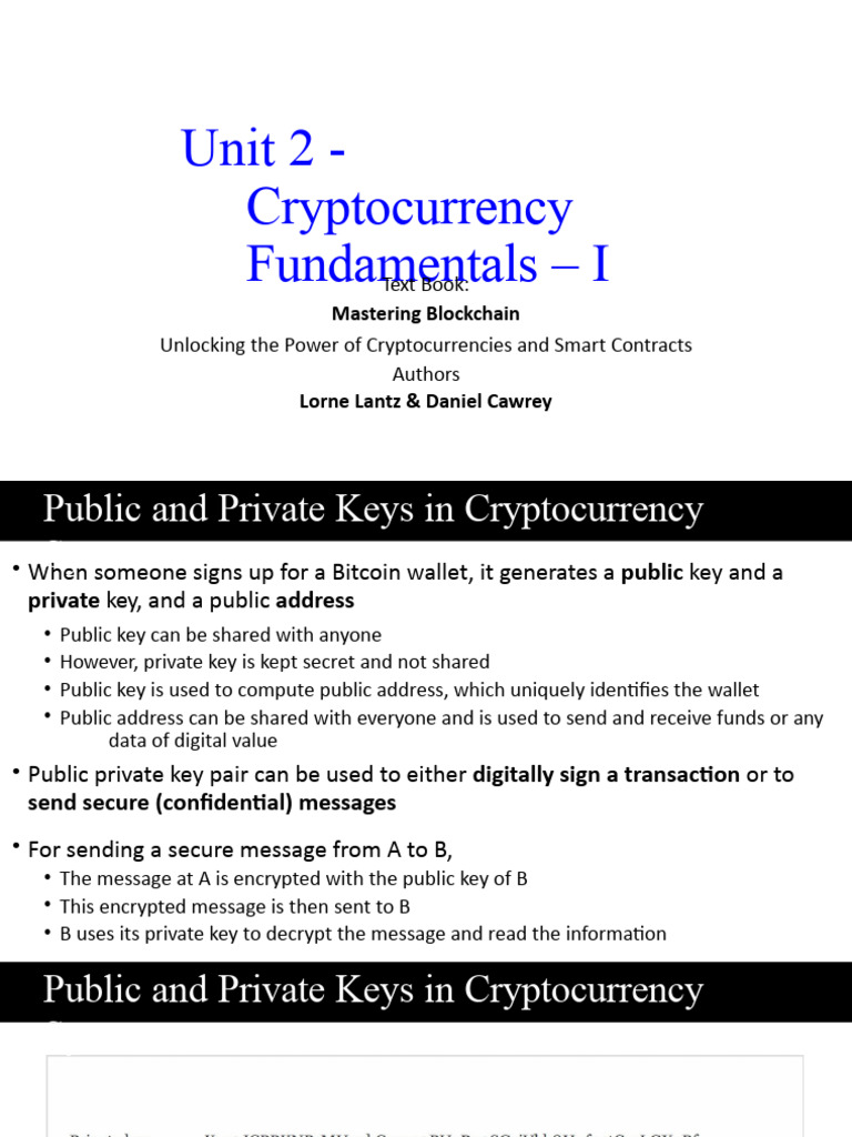 Unit 2 Slides - 2 | Download Free PDF | Public Key Cryptography | Bitcoin
