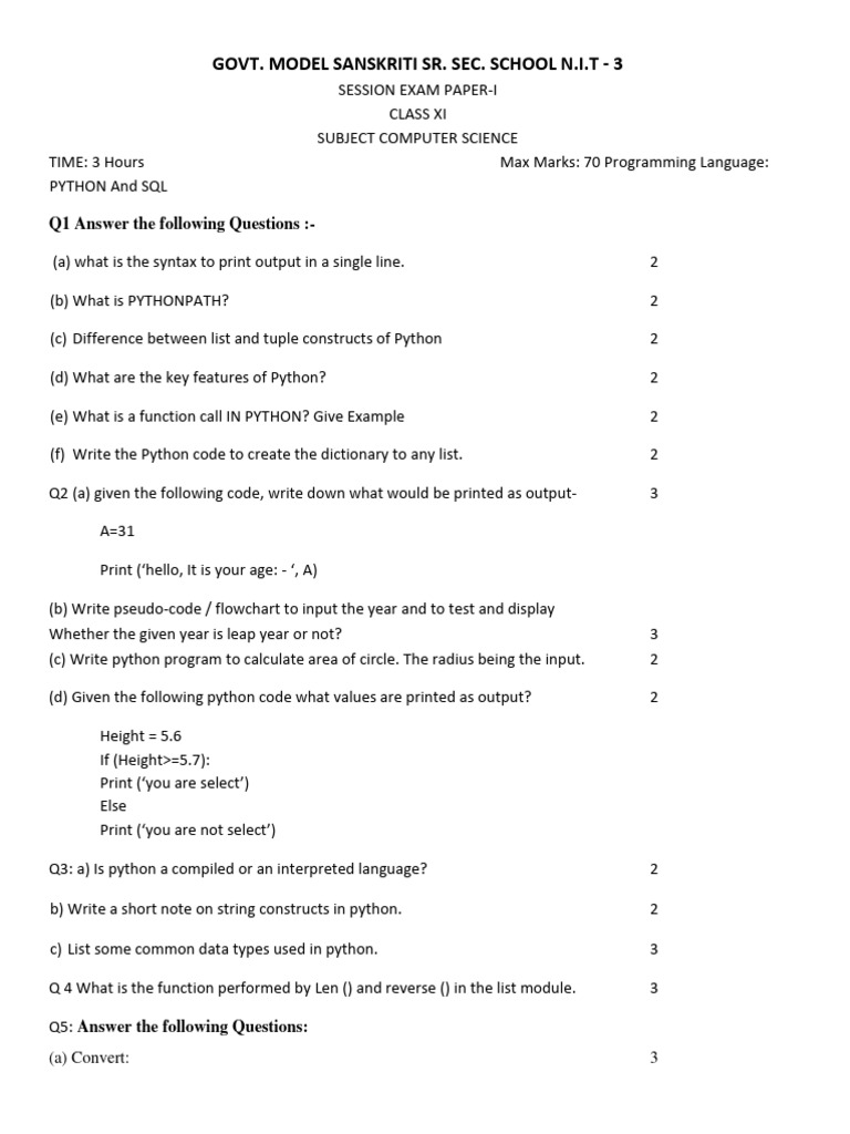Computer Science 11TH | Download Free PDF | Python (Programming Language) | Byte
