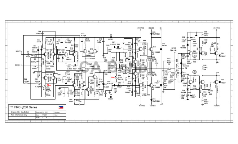 Class-H AMP PRO G200 Series | PDF