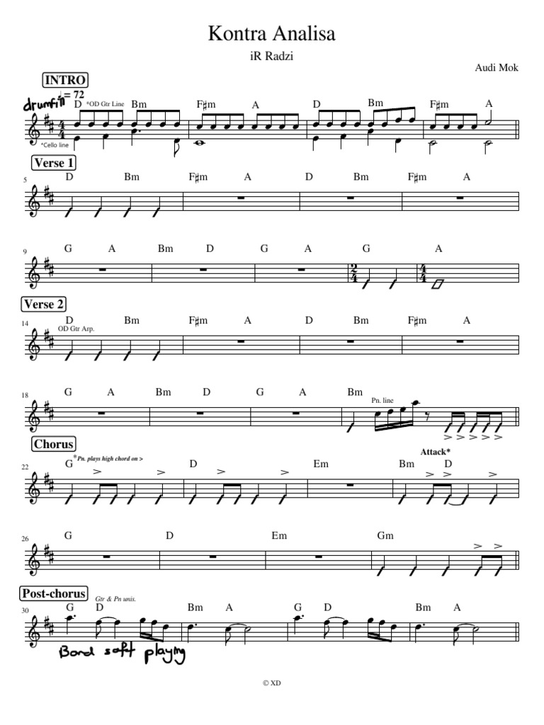 Ir Radzi Kontra Analisa | PDF | Song Structure | Vocal Music