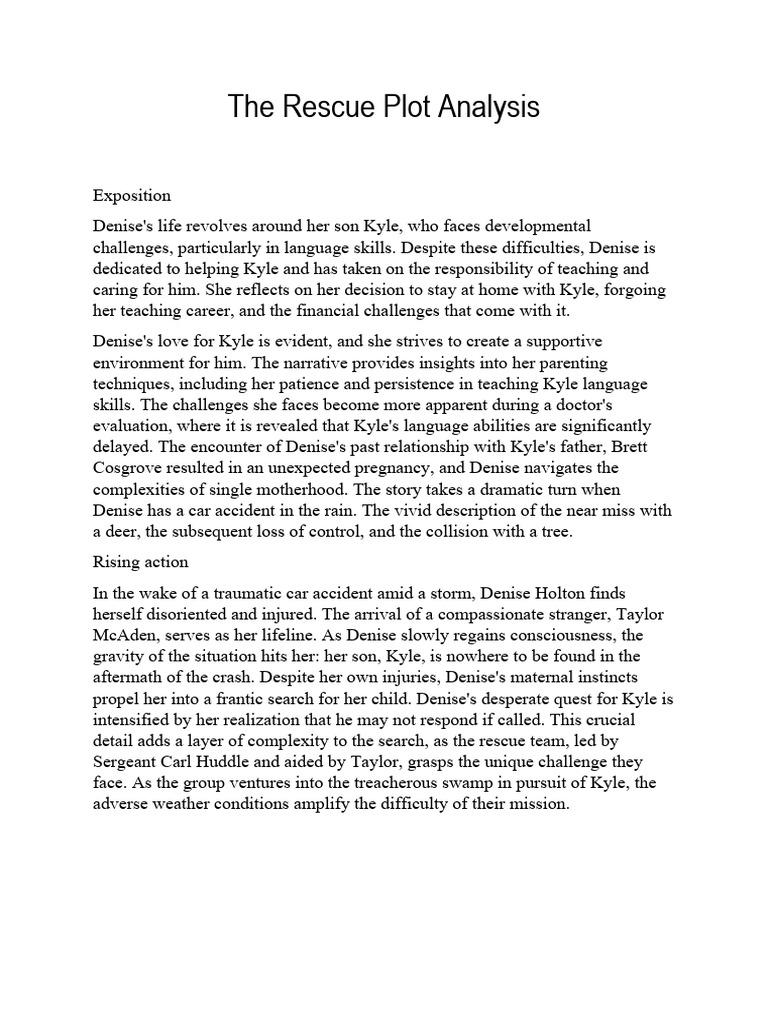 The Rescue Plot Analysis | PDF | Psychology