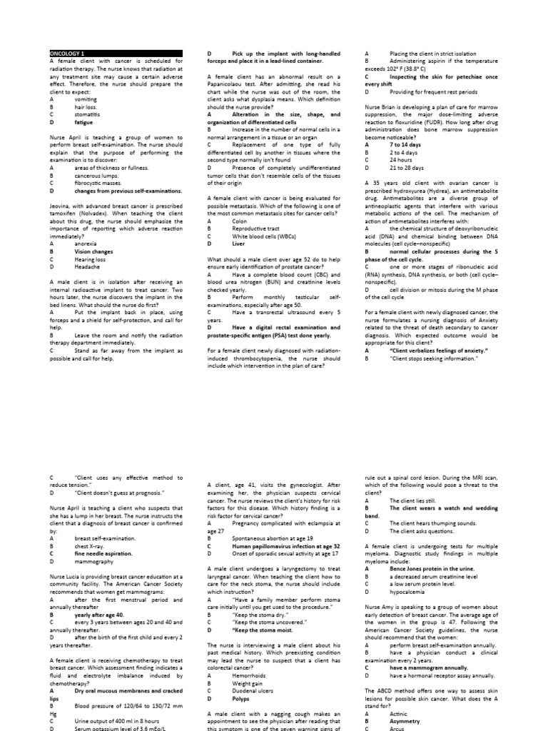 ONCO | PDF | Cancer | Breast Cancer