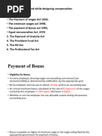 Annual Return - Bonus - FORM D | PDF