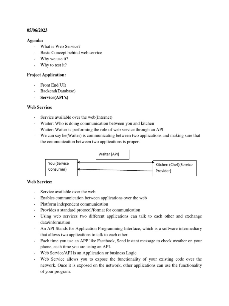 API Testing Lecture Notes Katraj 11th March 2023 | PDF | Web Service | Soap