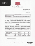 Black Powder Safety Data Sheet | PDF | Explosive Material | Gunpowder