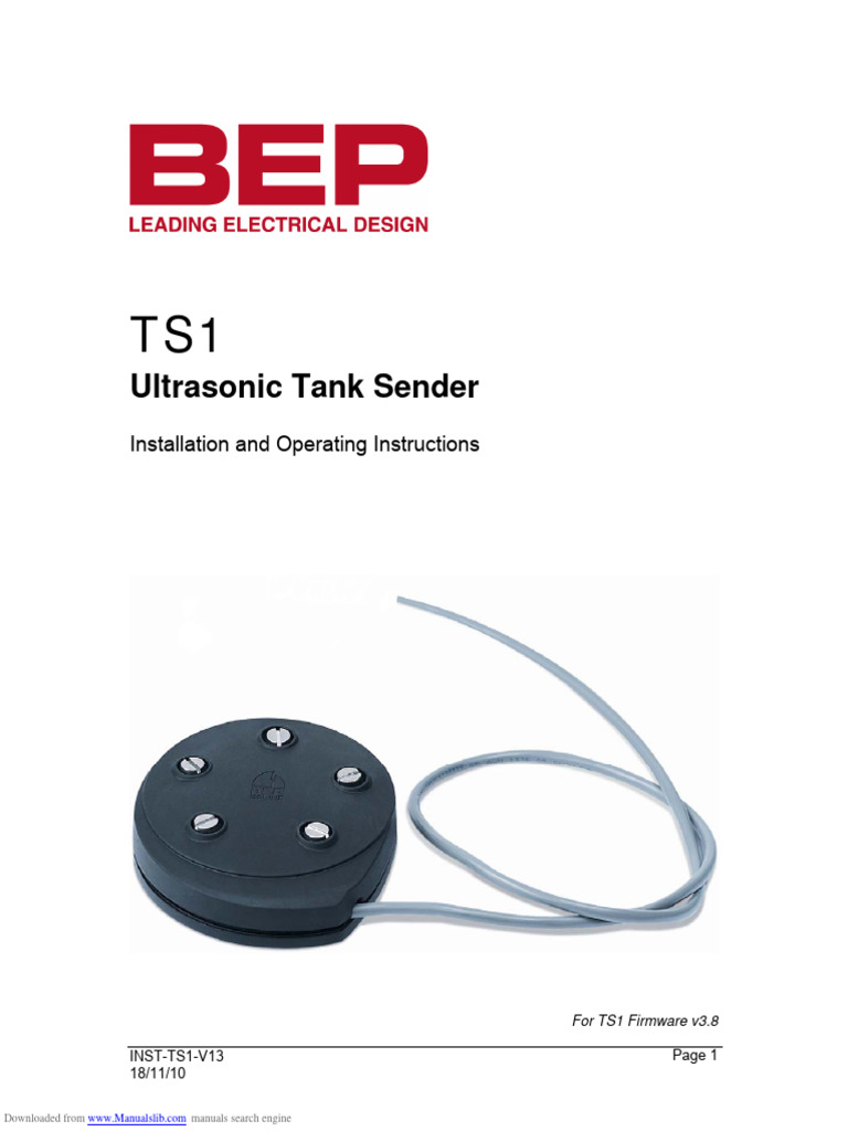 BEP Black and Grey Tank Sender Ts1 | PDF | Diesel Engine | Liquids
