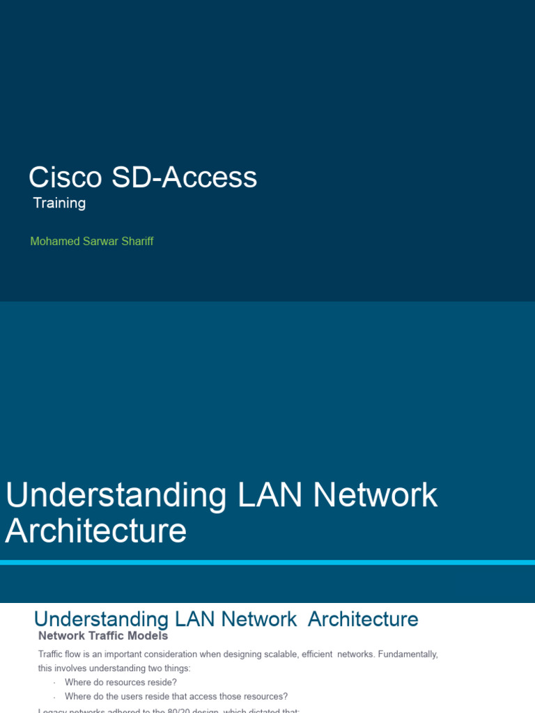 Cisco SD-Access: Training | PDF | Network Switch | Computer Network