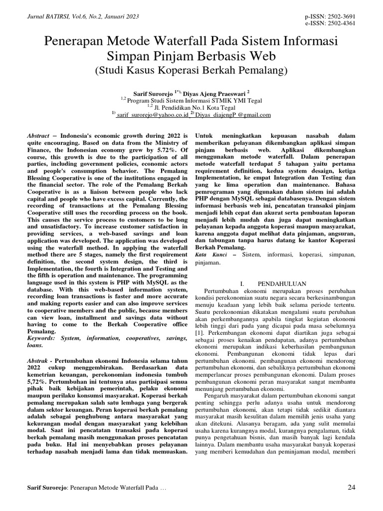 Jurnal 1 Waterfall | PDF