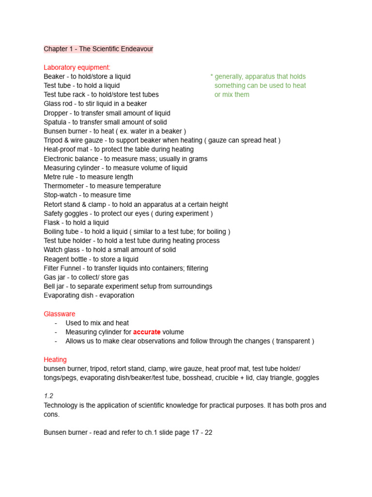 Science Notes IGCSE Grade 7 | PDF | Atoms | Mixture