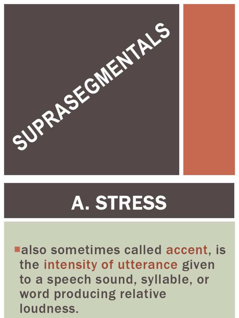 Suprasegmentals 2023 | Download Free PDF | Stress (Linguistics) | Word