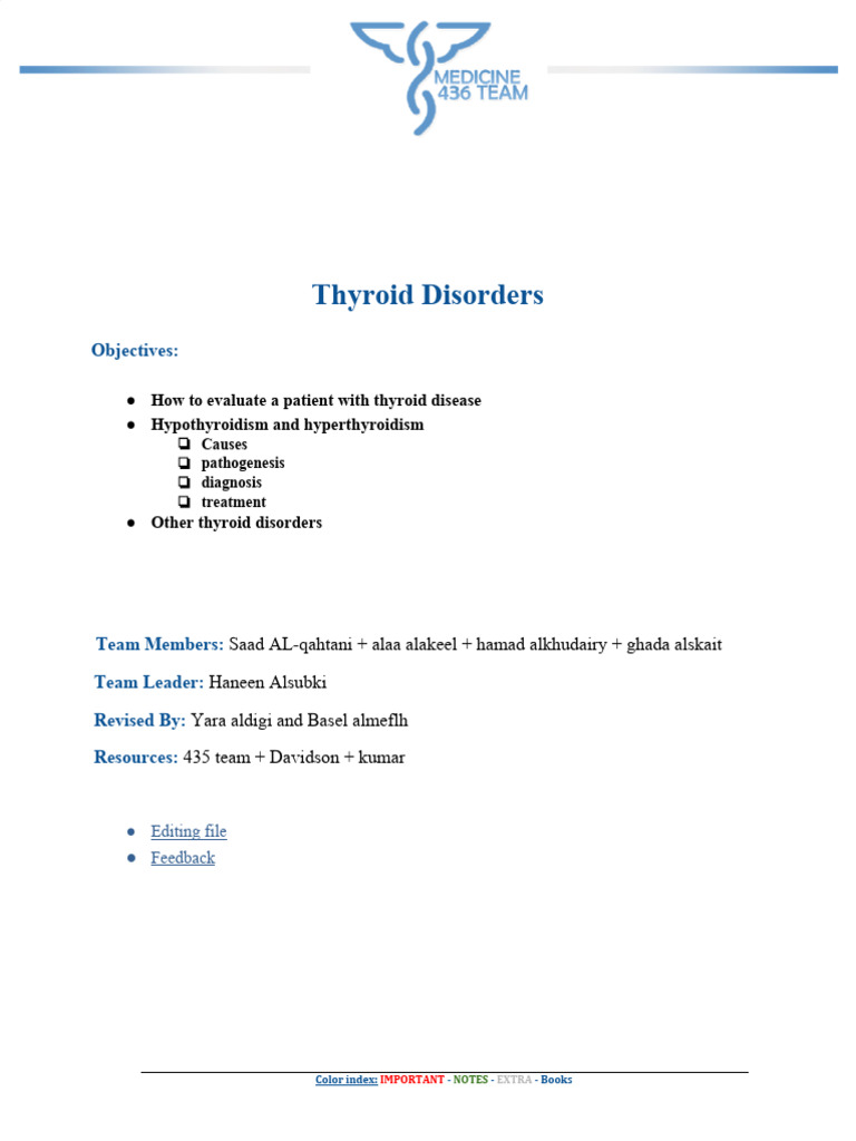 Thyroid Disorders (Final Draft) | PDF | Hyperthyroidism | Hypothyroidism