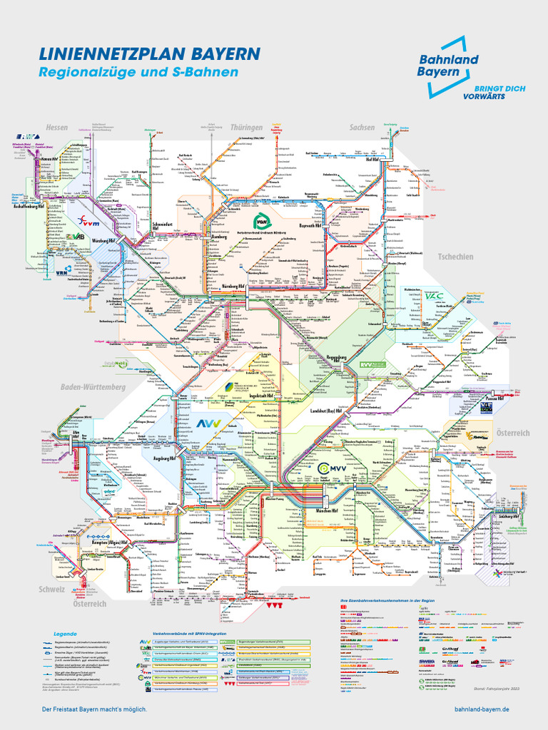 Bahnland Bayern Liniennetzplan | PDF
