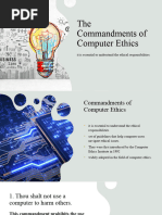 The-Ten-Commandments-of-Computer Ethics | PDF | Copyright | Software