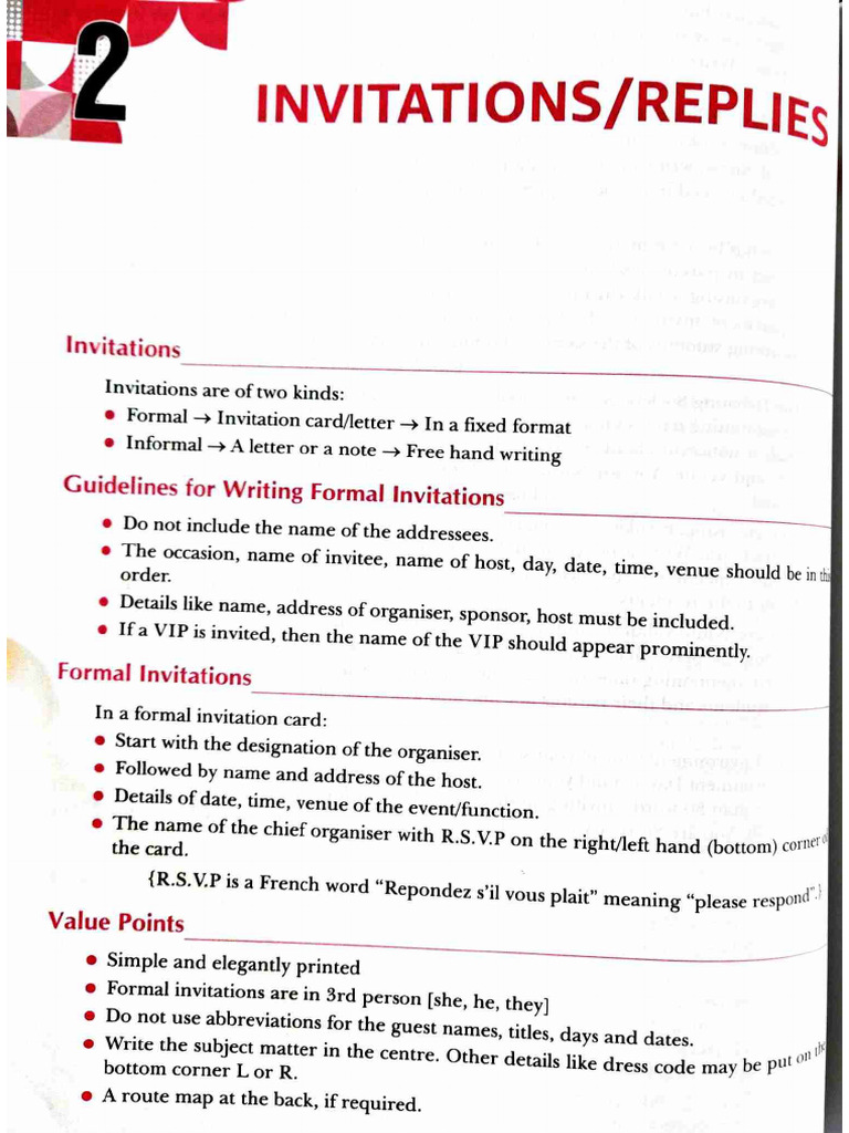 Invitation Reply Format & Examples | PDF