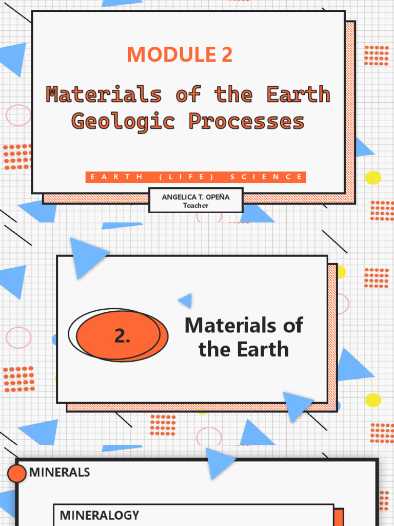 Earth Life Sci Module 02 | PDF | Rock (Geology) | Igneous Rock