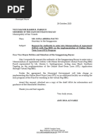 Tesda Letter of Intent | PDF