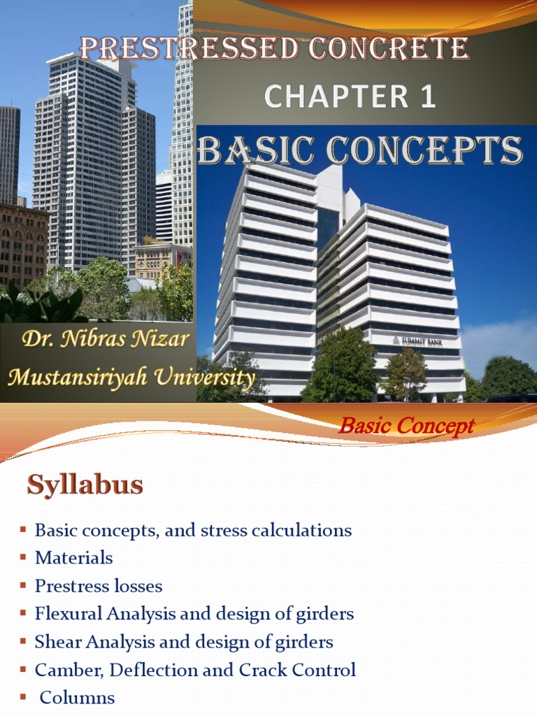 Prestressed Concrete Ch1 2020 Pdf Prestressed Concrete Beam