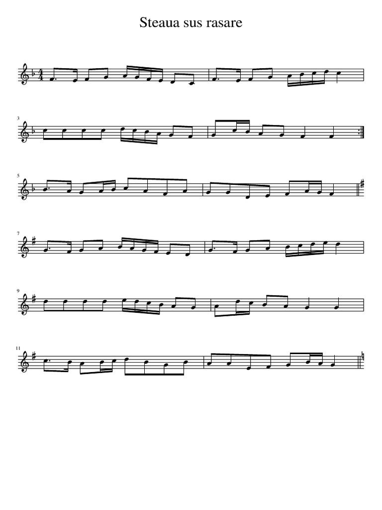 Steaua Sus Rasare - Fluier | PDF