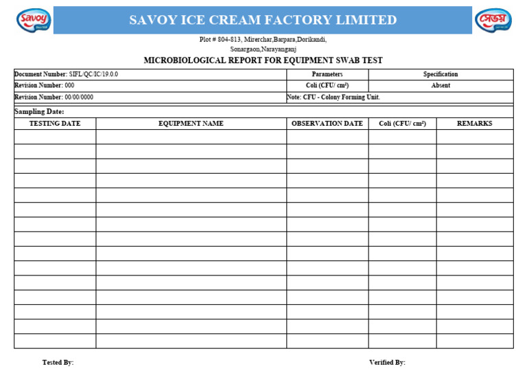 Equipment Swab | PDF