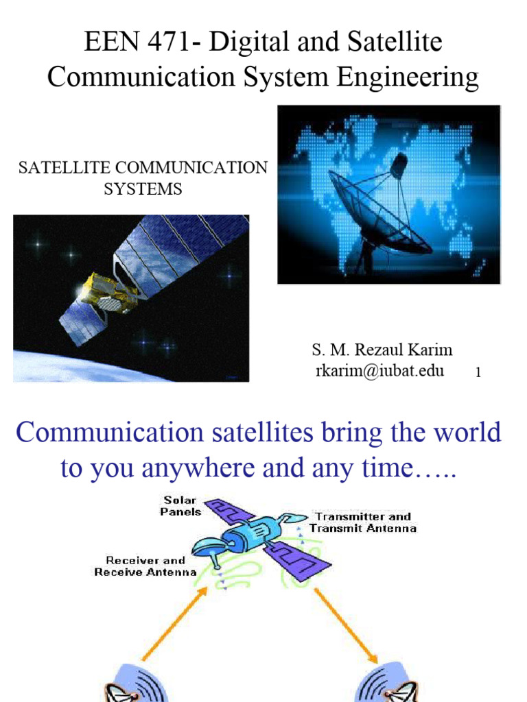 Satellite Communication Systems | PDF | Communications Satellite | Apsis