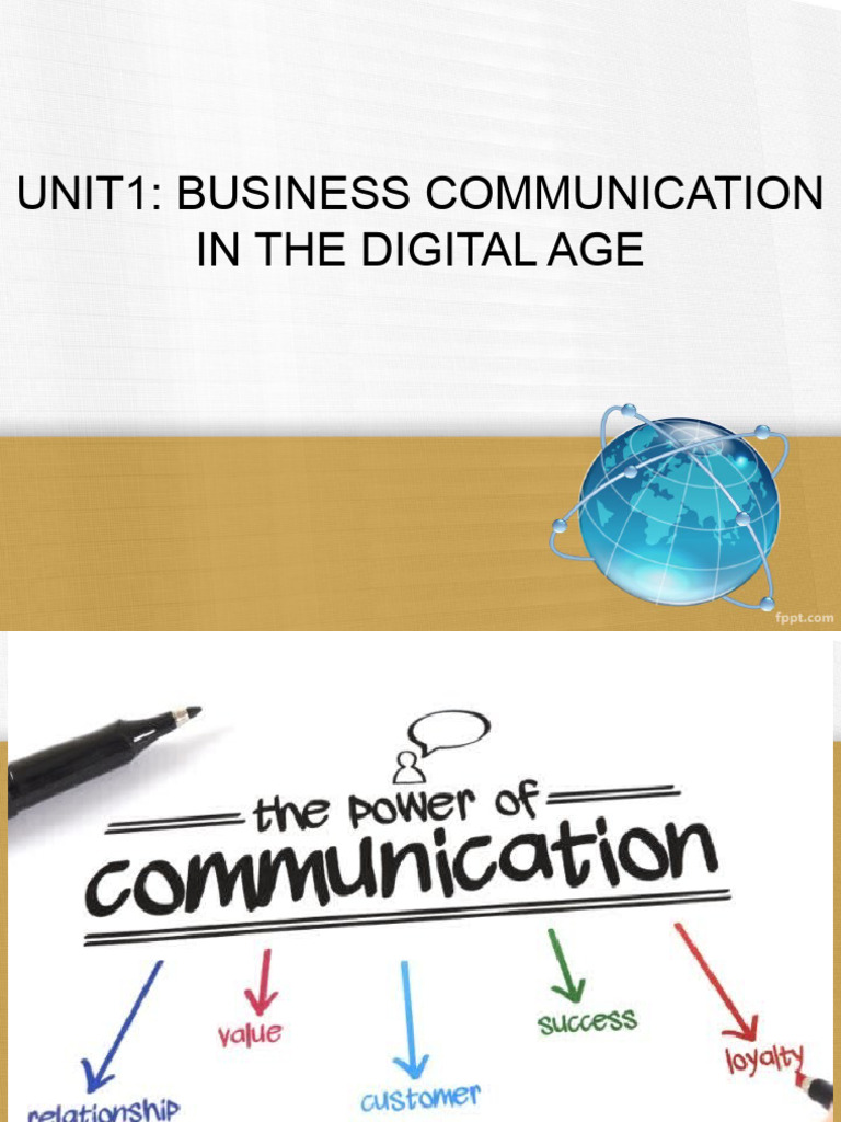 1 - Business Communication in The Digital Age | PDF | Nonverbal ...