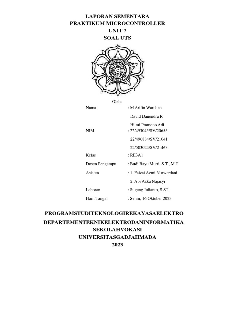 Kelompok 5 - Unit 7 - MicroController (Evaluasi UTS) | PDF | Computer Programming
