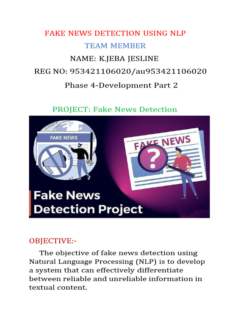 Fake News Detection | PDF | Computers | Technology & Engineering