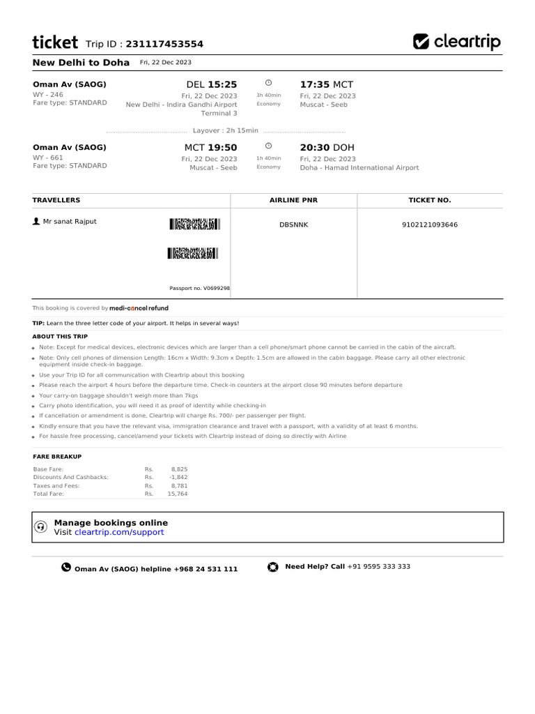 Eticket | PDF | Airport | Aviation