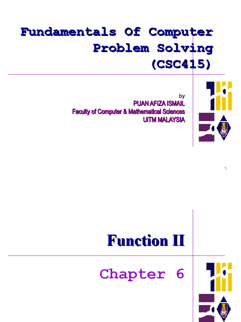 Chapter 6 Ii Pdf Parameter Computer Programming Scope Computer