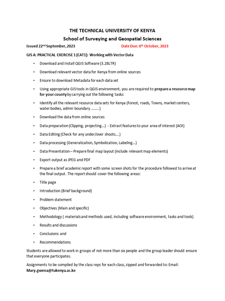 GIS A - Practical Assignment1 - Working With Vector Data | PDF