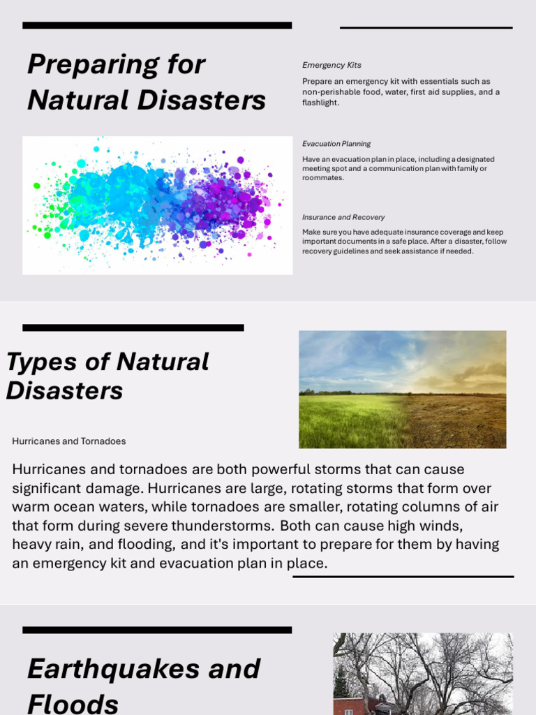 Preparing For Natural Disasters: Emergency Kits | PDF | Emergency ...