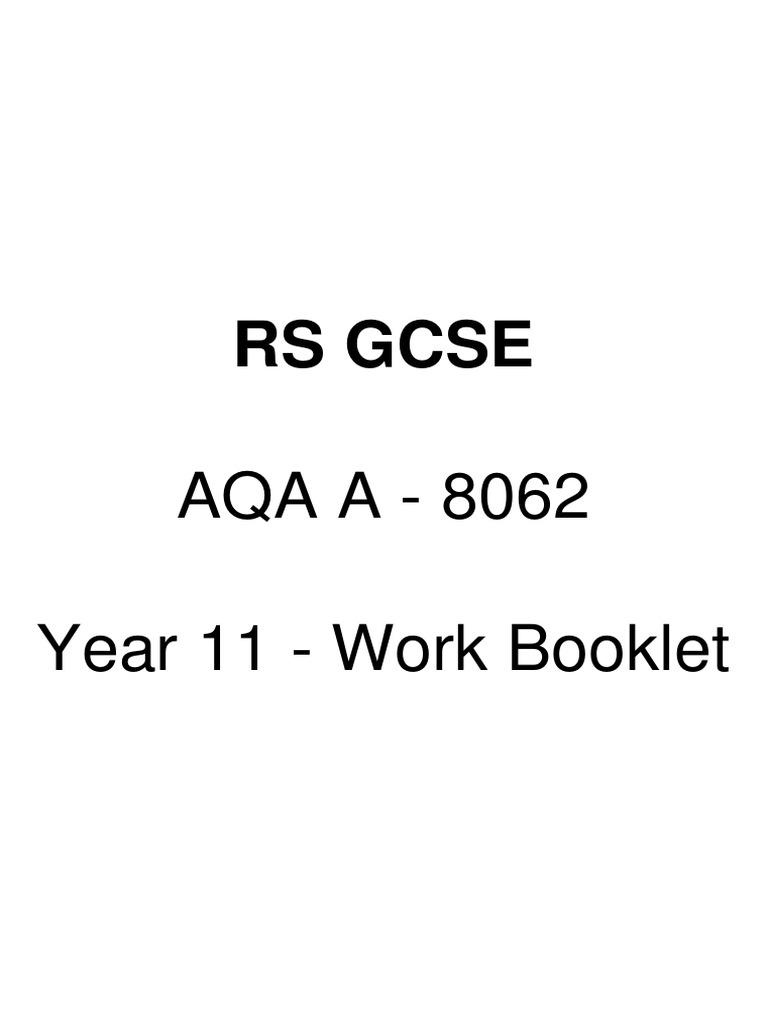 RS GCSE Exam Preparation Guide | PDF | Eucharist | Baptism