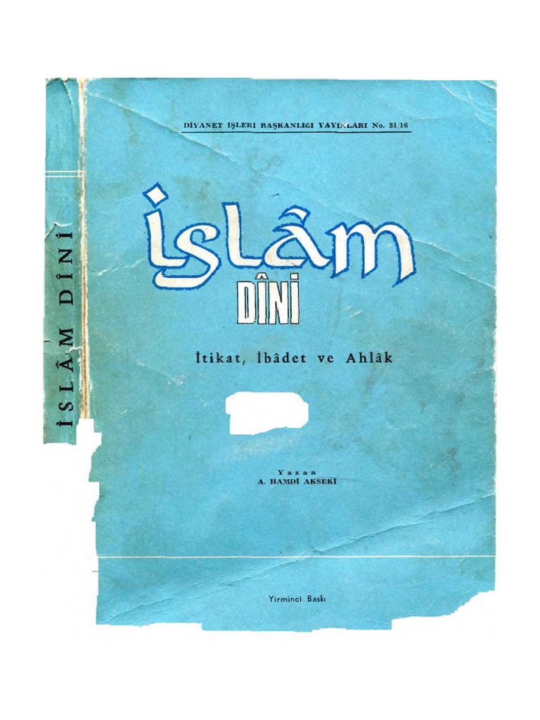 A. Hamdi Akseki - İslam Dini - - 7М329ь | PDF