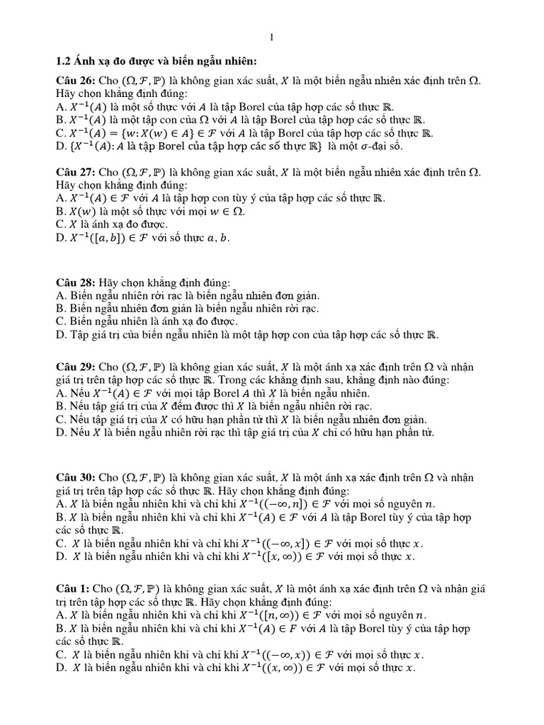 Mid Exam Random Variables | PDF
