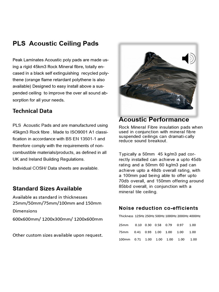 PLS Acoustic Poly Pads | PDF