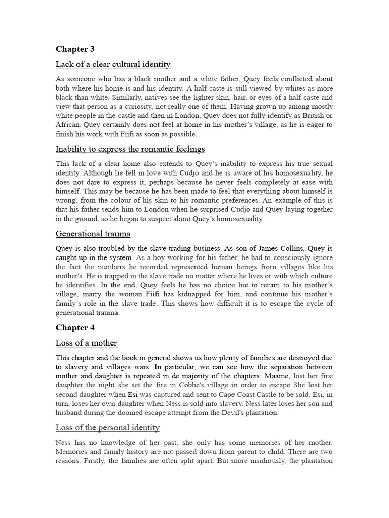 Trabajo Inglés Homegoing | PDF | Slavery