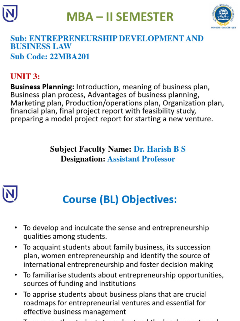 BL - UNIT 3 - DR - HBS - Full Unit 2023 | Download Free PDF | Entrepreneurship | Feasibility Study
