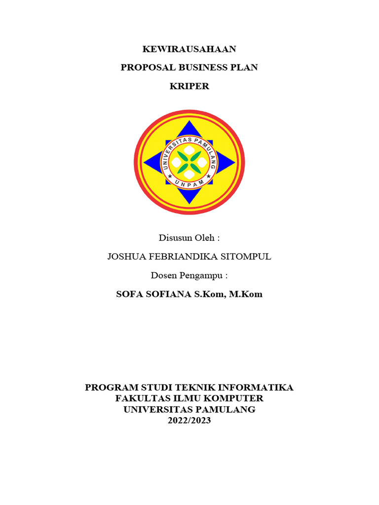 Proposal Kripik Tempe Edit | PDF
