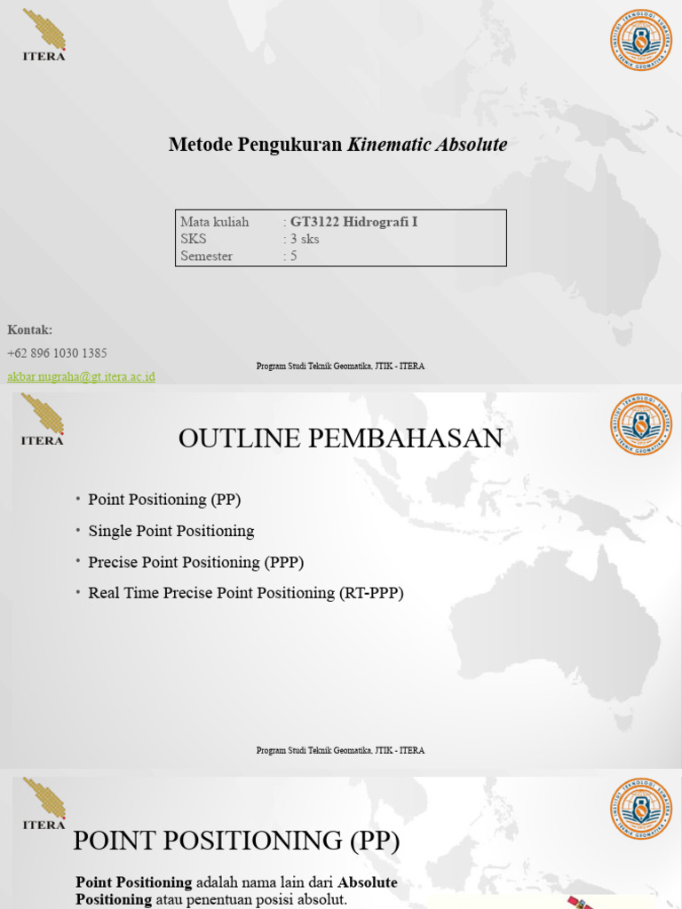 Minggu 5 - Metode Pengukuran Kinematic Absolute | PDF