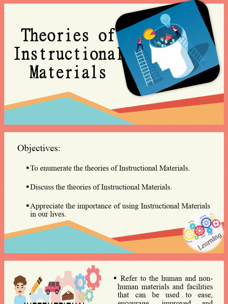 Theories of Instructional Materials | PDF | Instructional Design | Learning Theories of Instructional Materials | PDF | Instructional Design | Learning