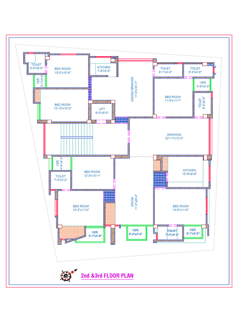 2ND & 3RD Floor Plan | PDF