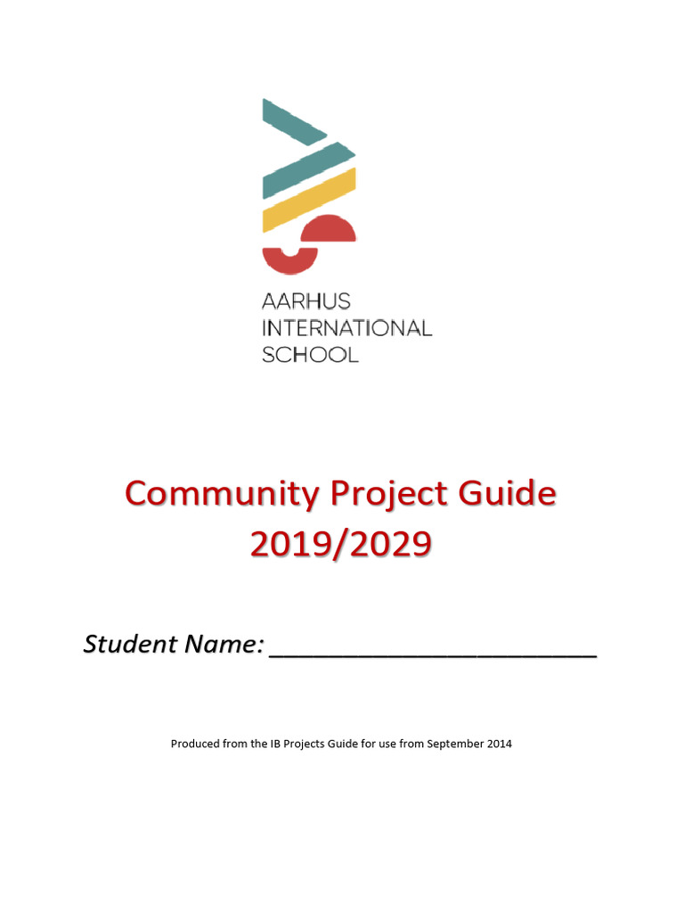 Community Project Student Guide | PDF | Service Learning | Learning