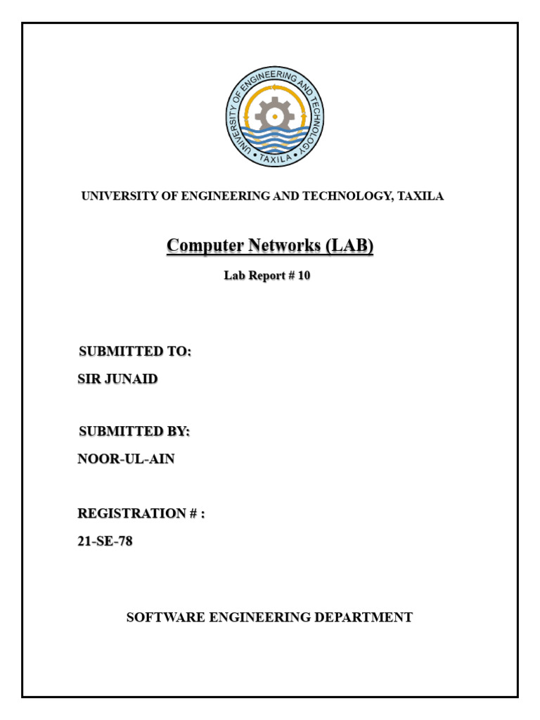 Lab# 10 CN | PDF | Ip Address | Computer Network