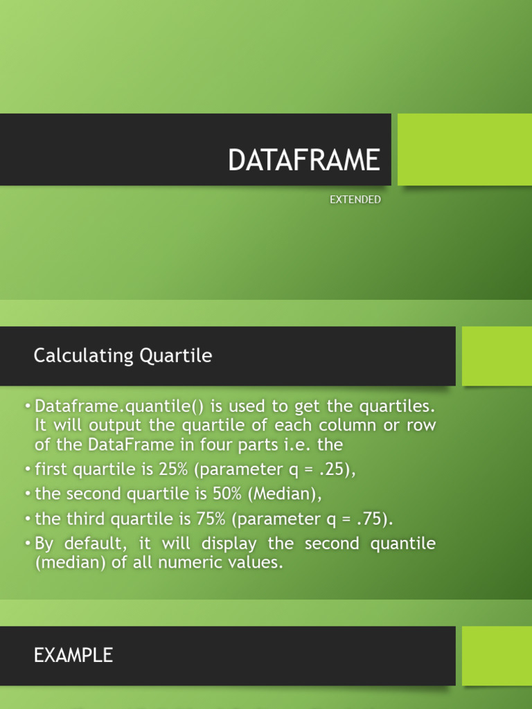 Dataframe Extended-Ii | PDF | Quantile | Quartile