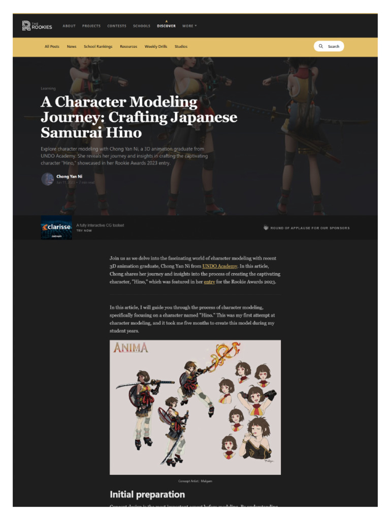 A Character Modeling Journey Crafting Japanese Samurai Hino | PDF