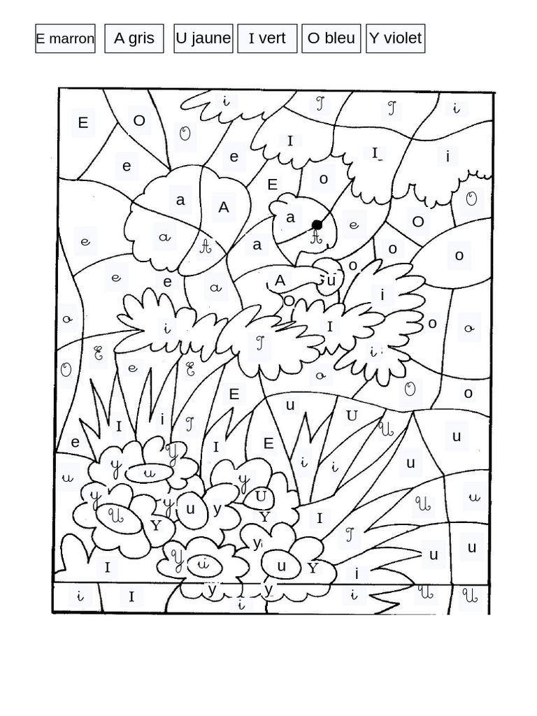 Coloriage des Voyelles Magiques | PDF