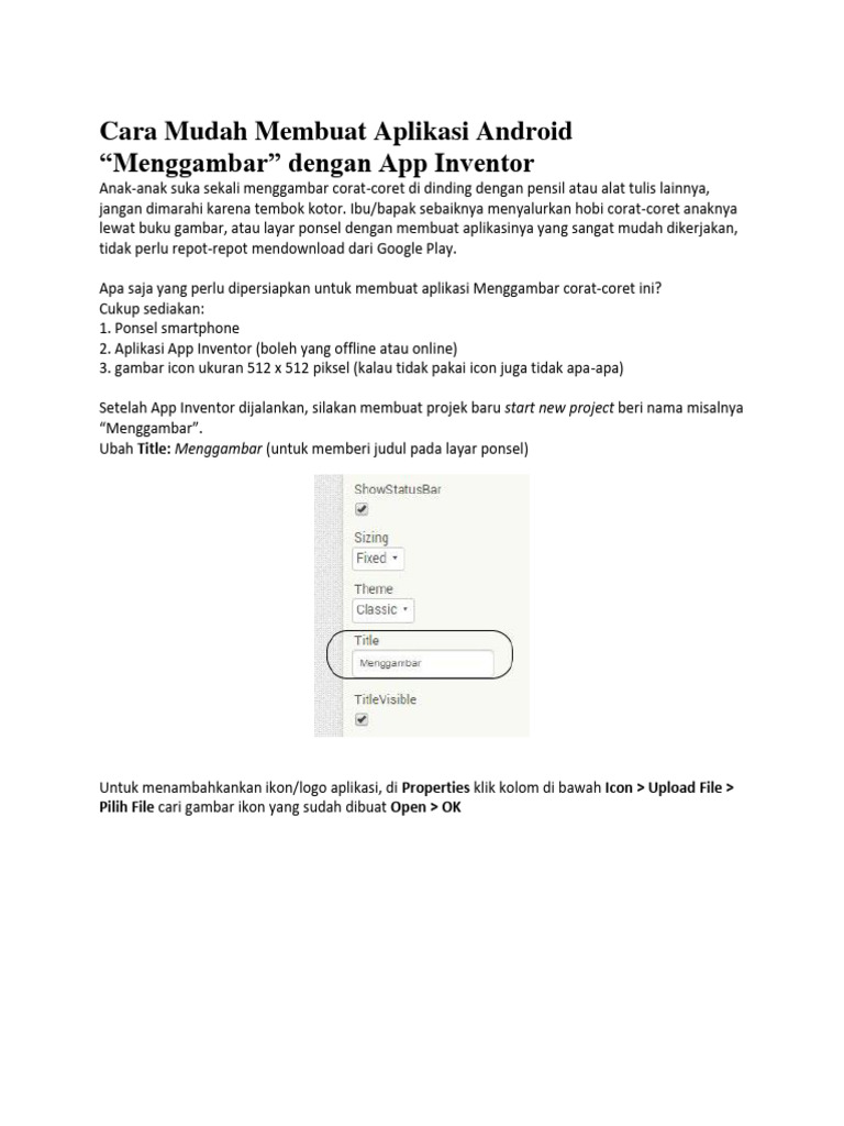 Cara Mudah Membuat Aplikasi Android | PDF