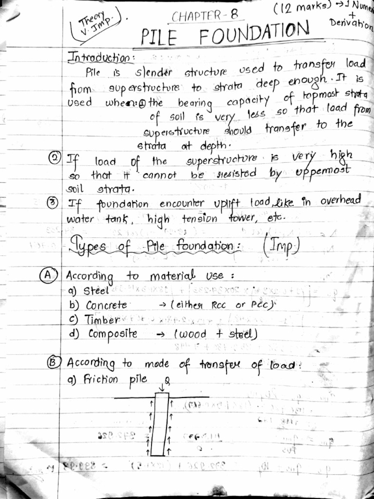 Chapter 8 Pile Foundation | PDF