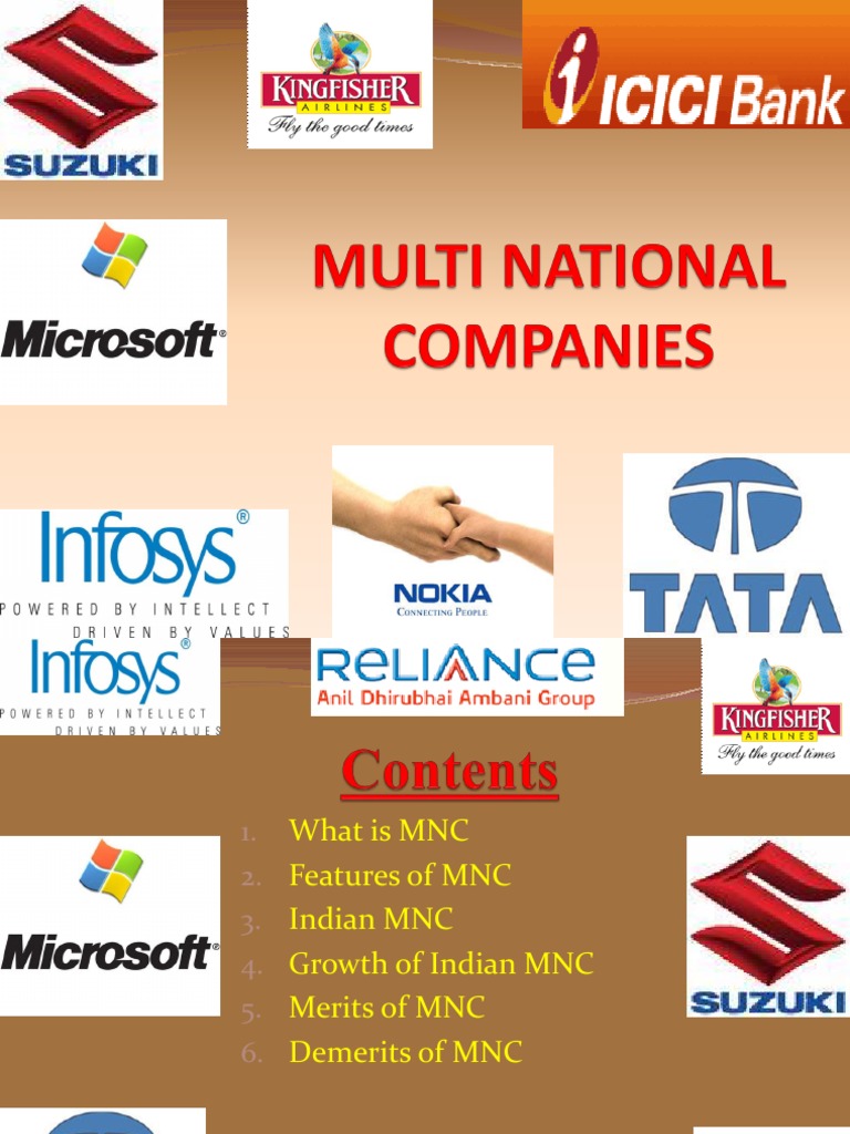 Overview of Multinational Corporations (MNCs) | PDF | Multinational ...